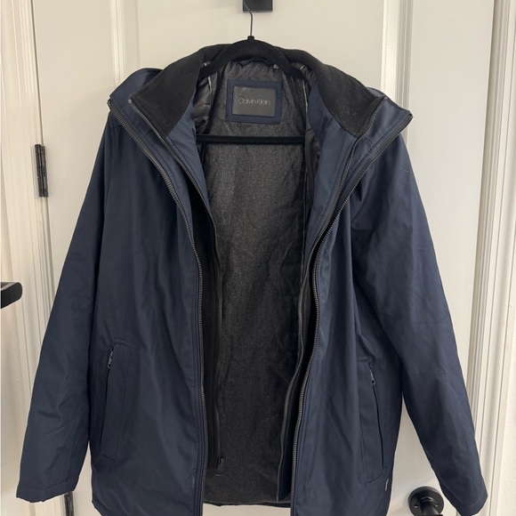 Calvin Klein | Jackets & Coats | Calvin Klein Mens Dark Blue ...